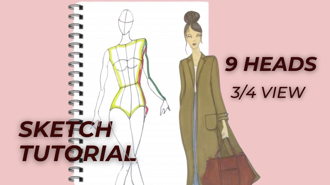 Beginner Friendly 9 Heads Croquis Tutorial 3/4 Views | Static (Still ...