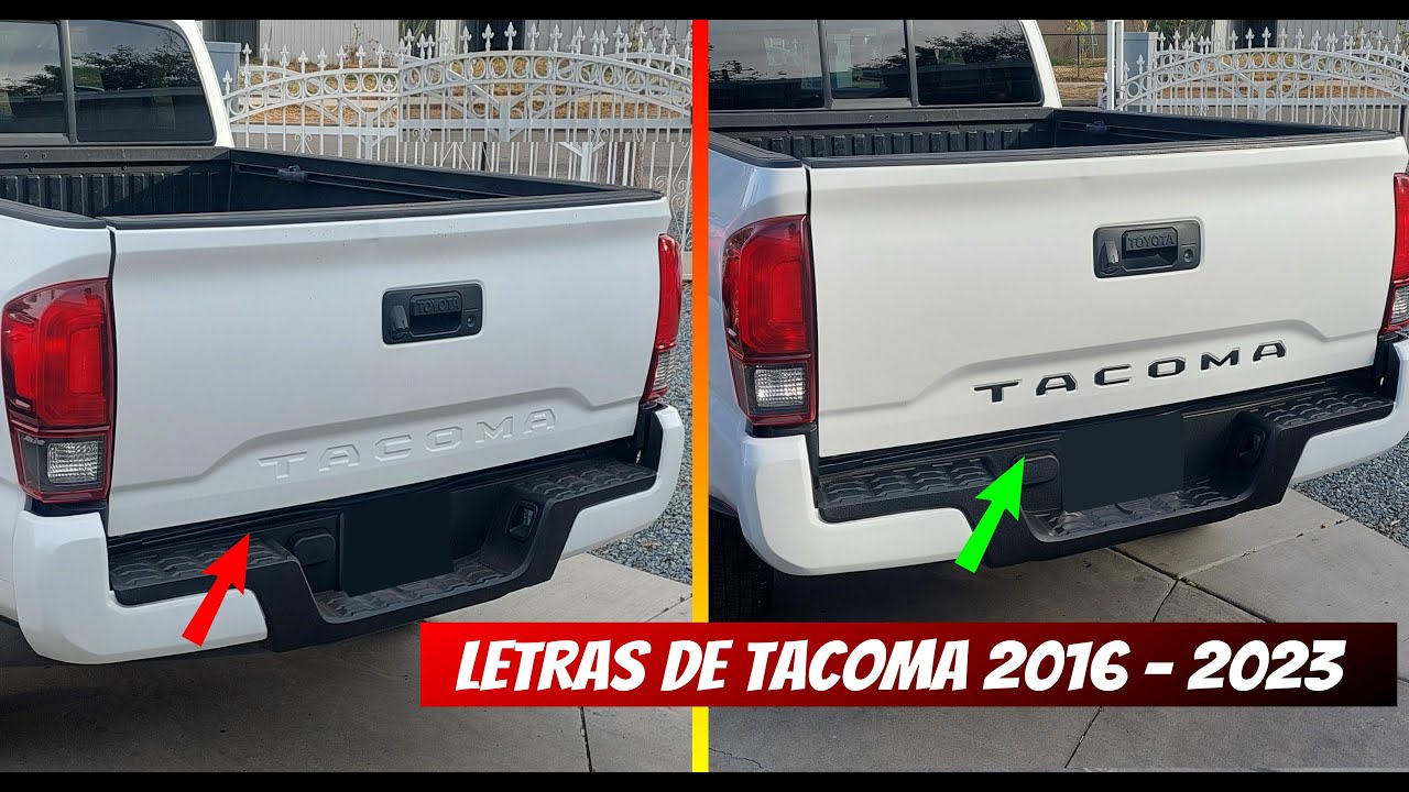 Como instalar letras 3D a la tapa de la caja de las tacoma 2016 a 2023 ...