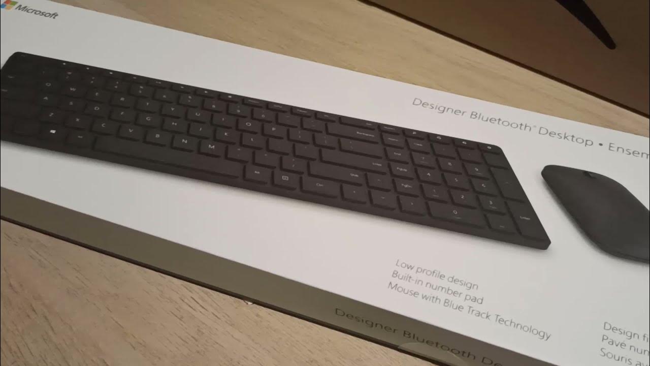 UnBoxing Microsoft Designer Bluetooth Keyboard + Mouse - YouTube
