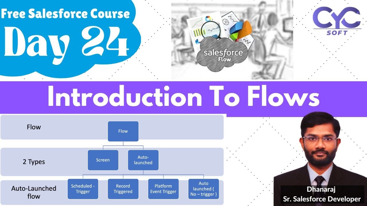 Introduction To Flows | Online Salesforce Course Free | Salesforce Full ...