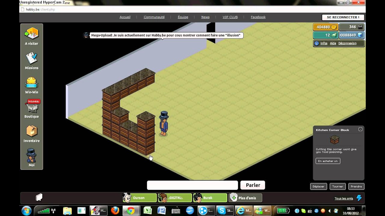 [TUTO HABBO] Faire une illusion [3D] - YouTube