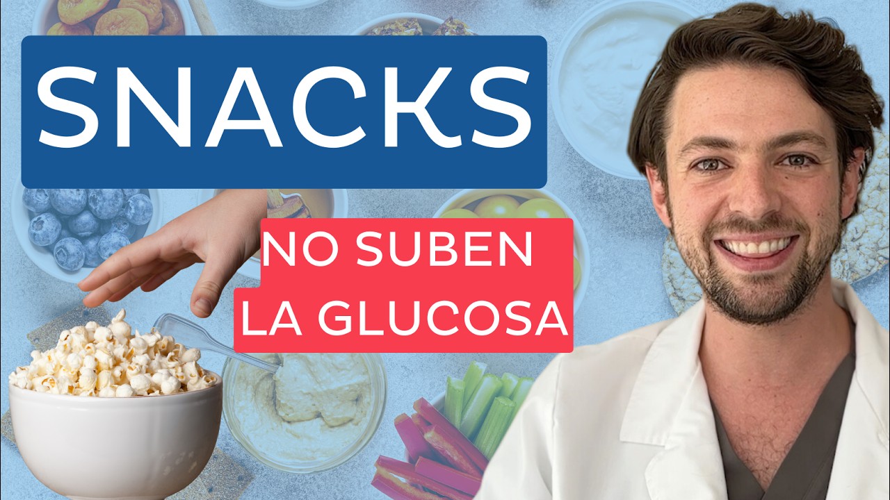 LOS 6 SNACKS PARA DIABETES 🍿(que no suben la glucosa) - YouTube