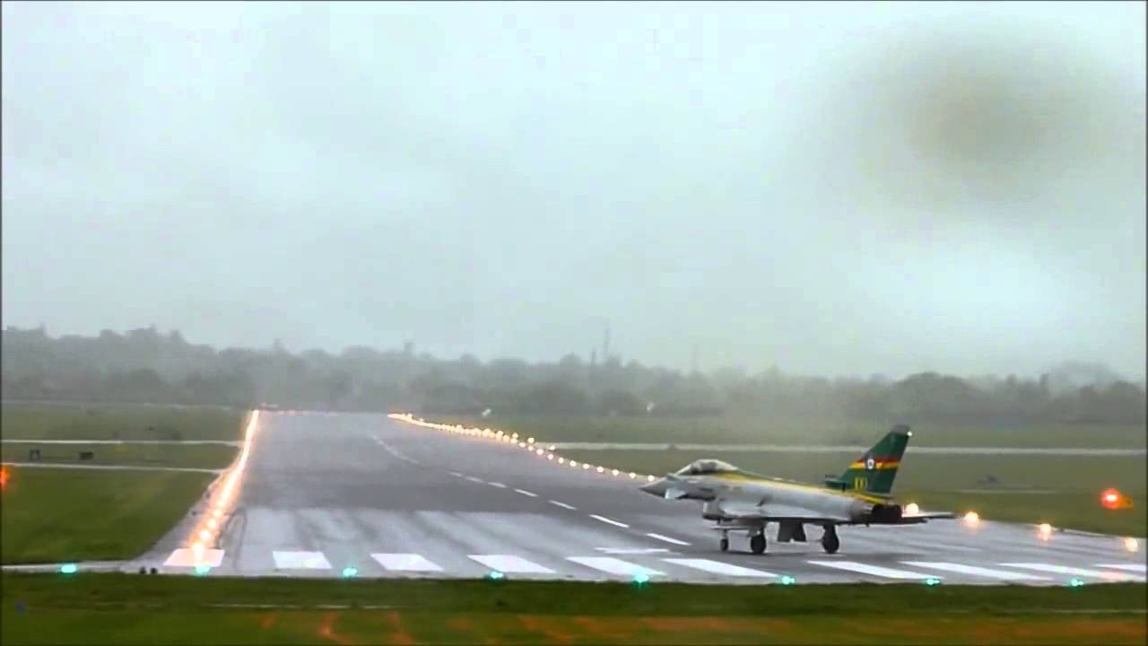 4 RAF Typhoon's Fast Scramble - YouTube