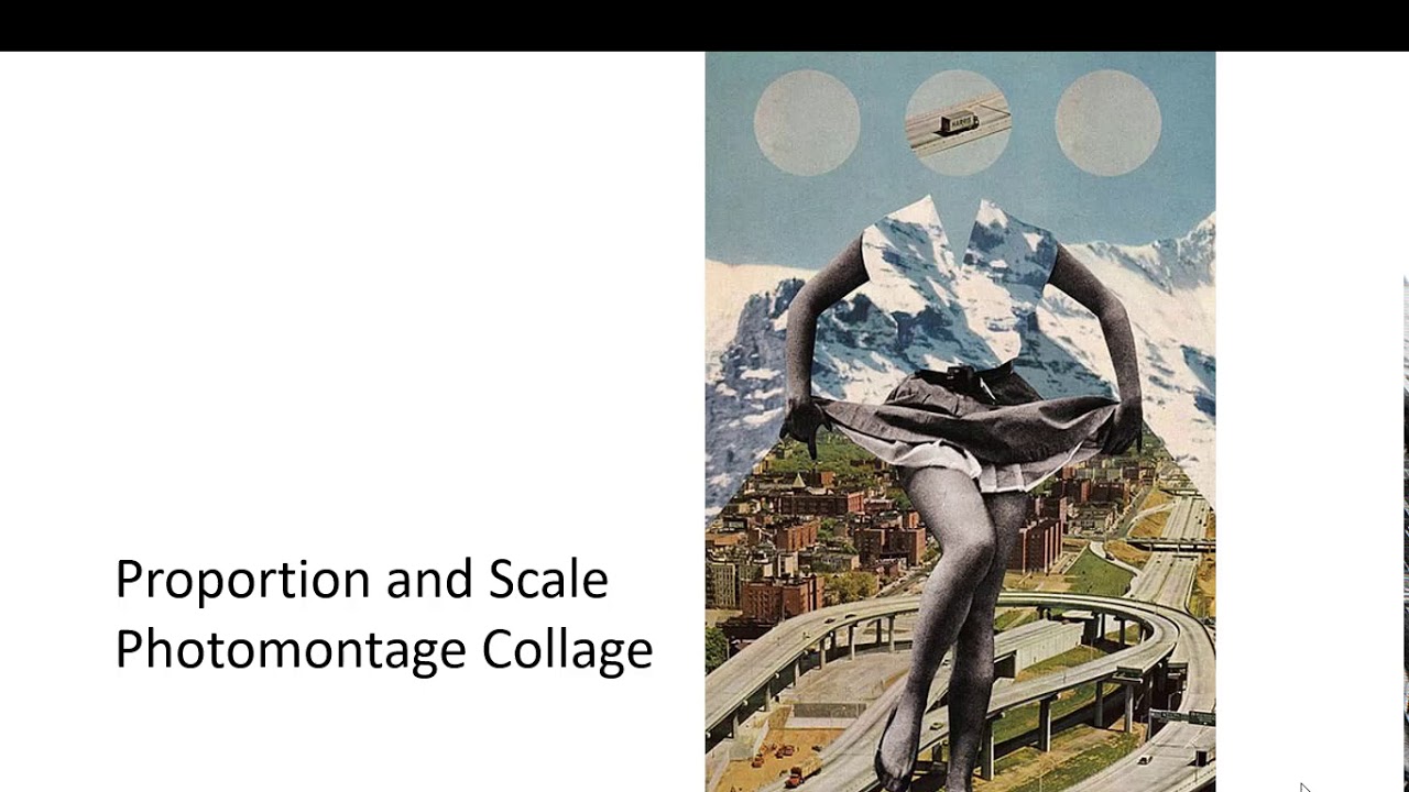 Proportion and Scale Collage Video Instructions - YouTube