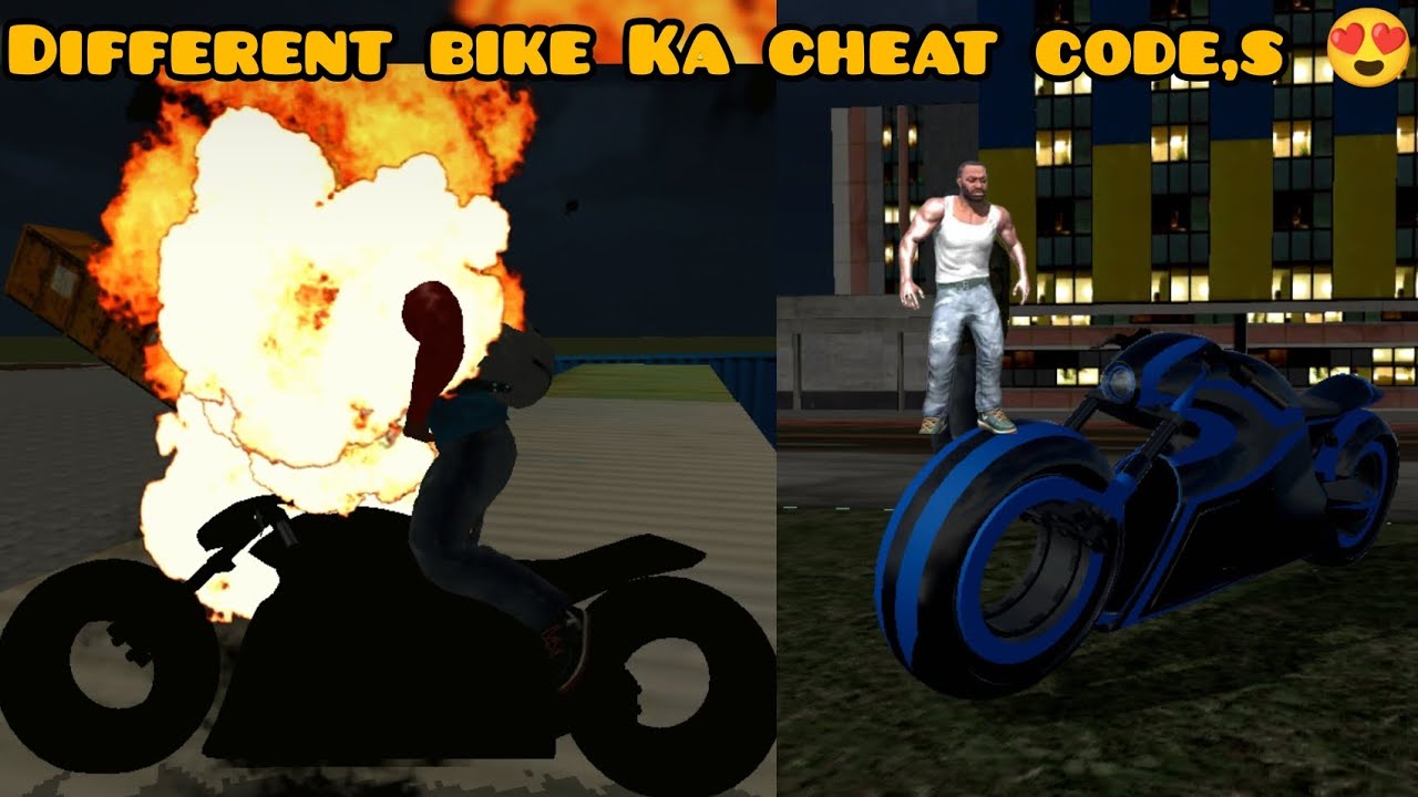 Different Bike In Indian Bike Driving 3D 😬All Cheat Codes 🤩|Comedy Gameplay |😂Laiba gaming world ...