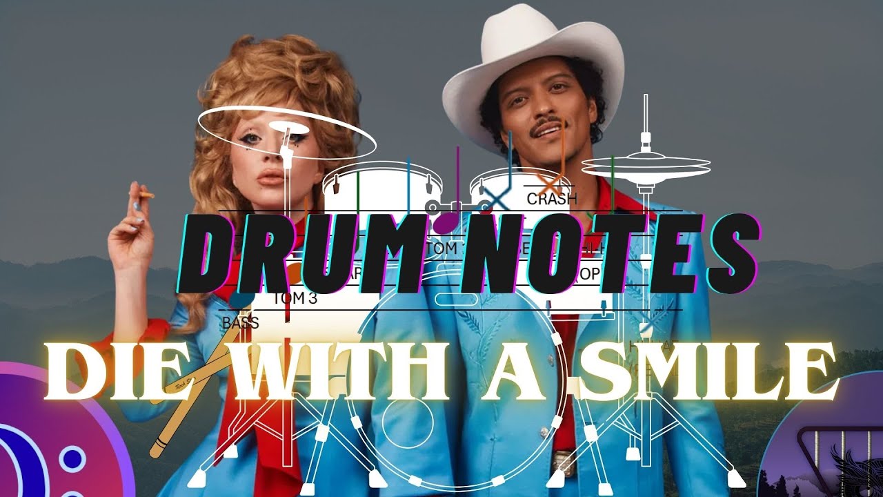 Die with a Smile - Lady Gaga & Bruno Mars - Drum Notation/Sheet Music ...
