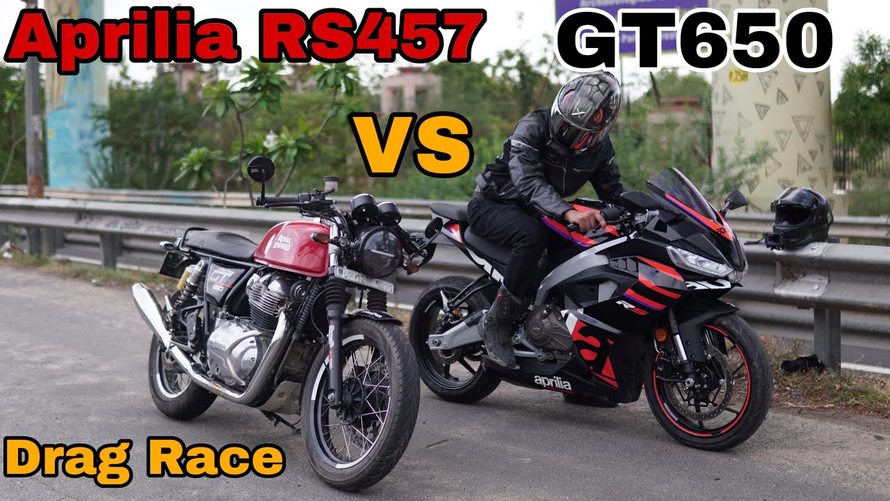 Aprilia RS 457 VS Continental GT650||500CC Segment Killer💀||Drag Race🚀 ...