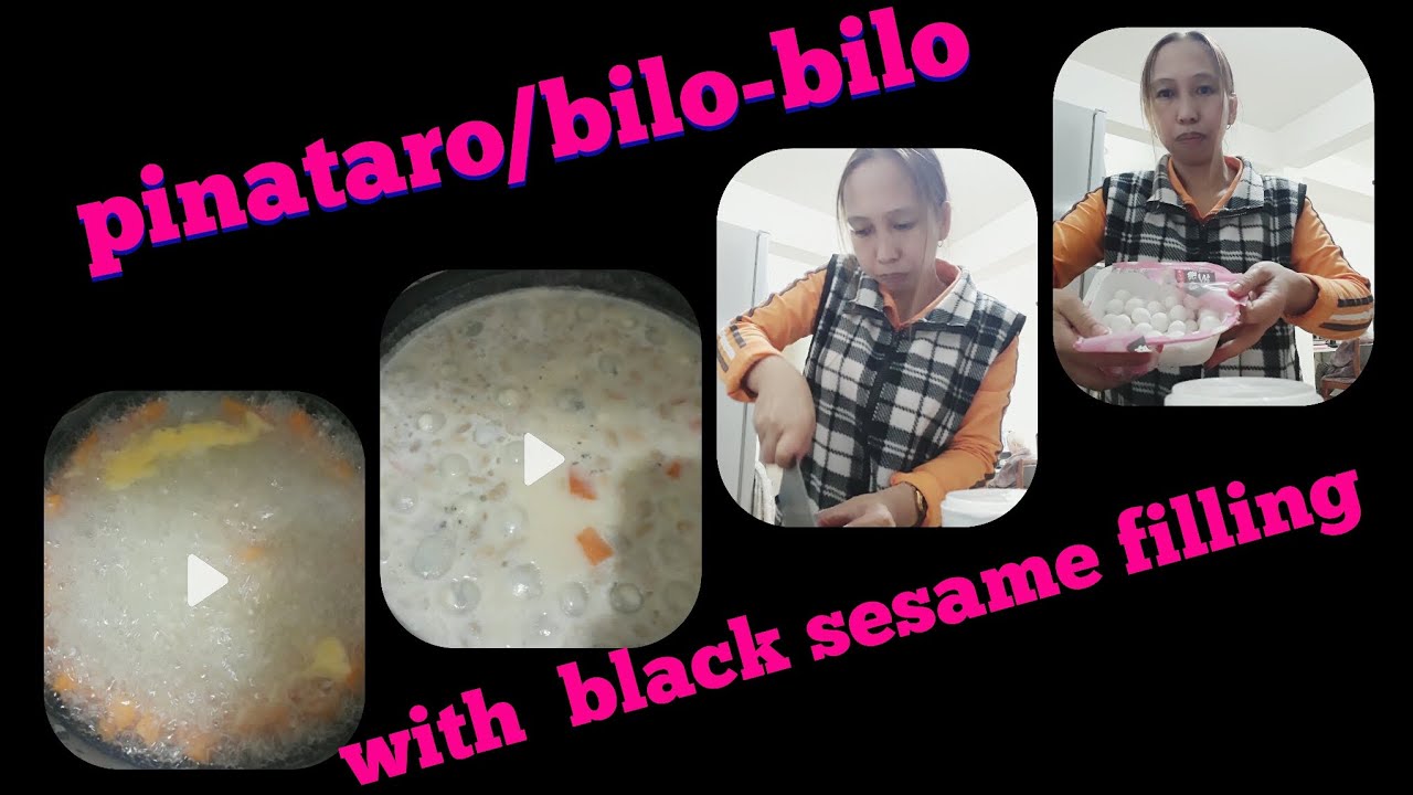 COOKING PINATARO with BLACK SESAME FILLING @vhanz-fayeTV10 - YouTube