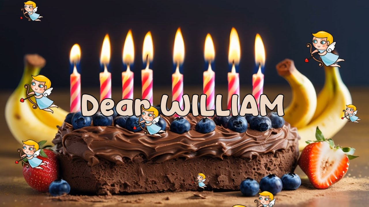 Happy Birthday WILLIAM Music ⭐ Happy Birthday Song for William 🎈 happy ...