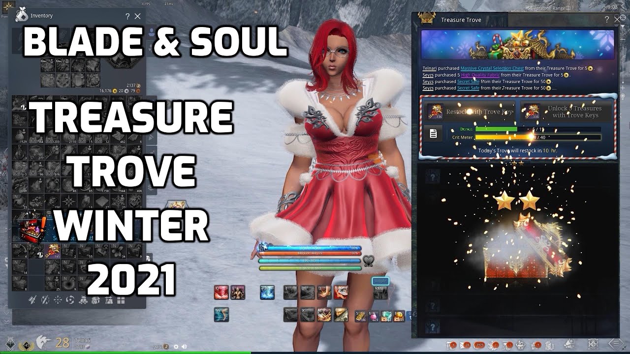 Blade and soul TREASURE TROVE (350 Keys) Holiday Trove │Winter 2021│BnS EU - YouTube