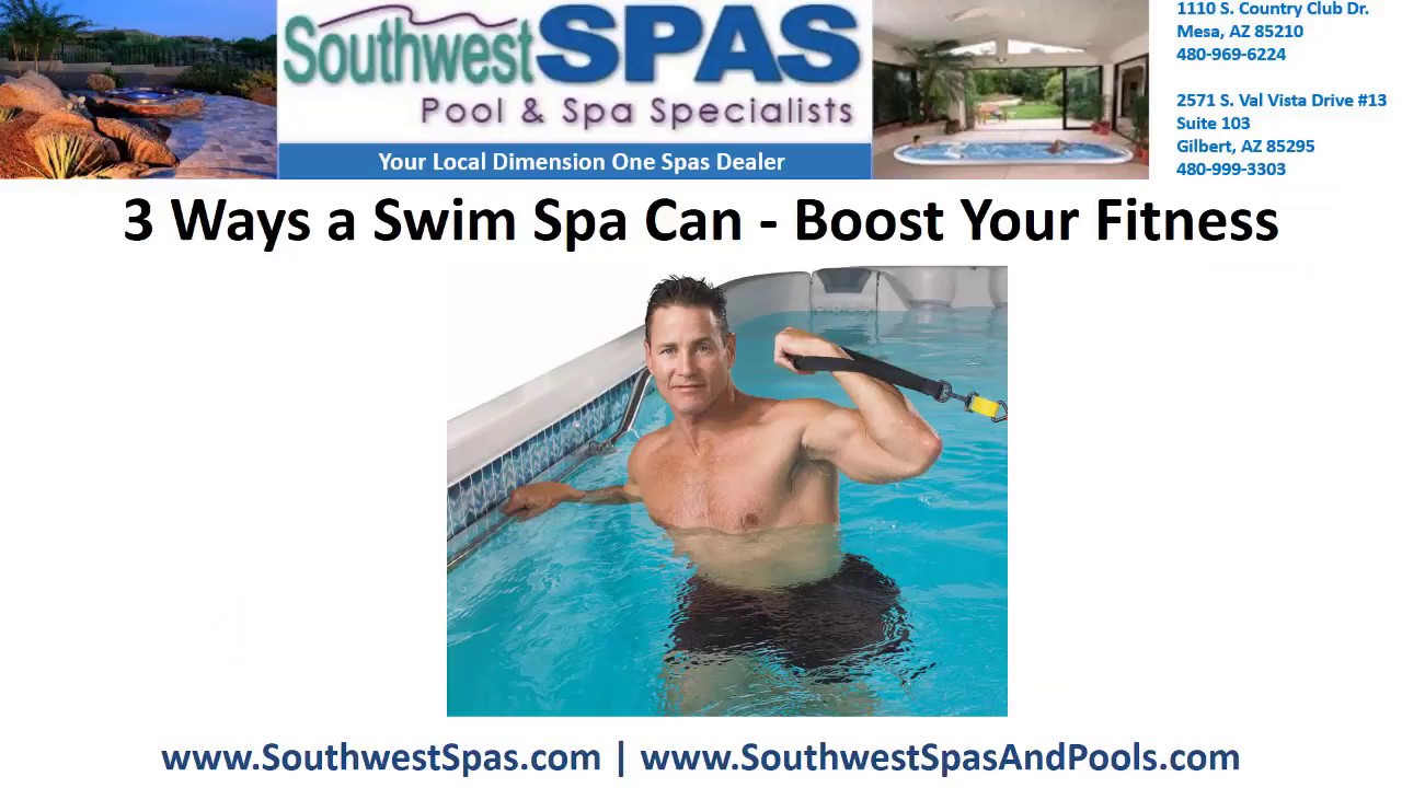 Swim Spas Chandler - Exercise Spa - Swim, Row, Relax, Run - YouTube