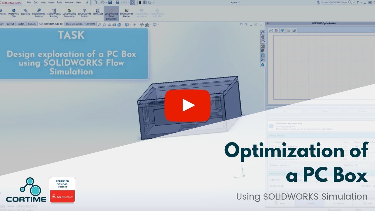CORTIME Optimization: Using SOLIDWORKS Flow Simulation - YouTube