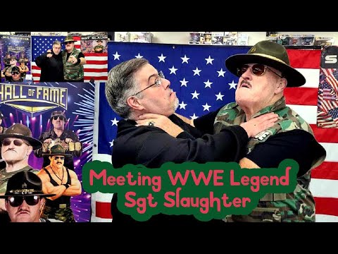 Meeting SGT. Slaughter WWE Legend Out And About - YouTube