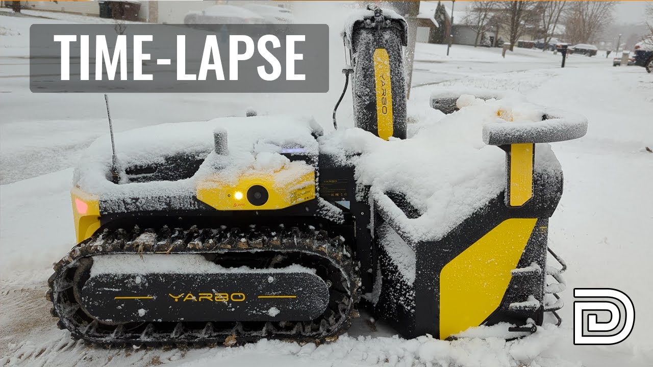 Yarbo Snow Blower Time-Lapse: Snow Removal Made Easy - YouTube