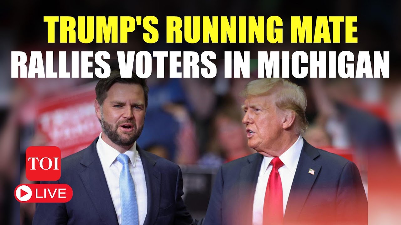 JD VANCE LIVE | Trump's Running Mate Campaigns In Michigan | US ...