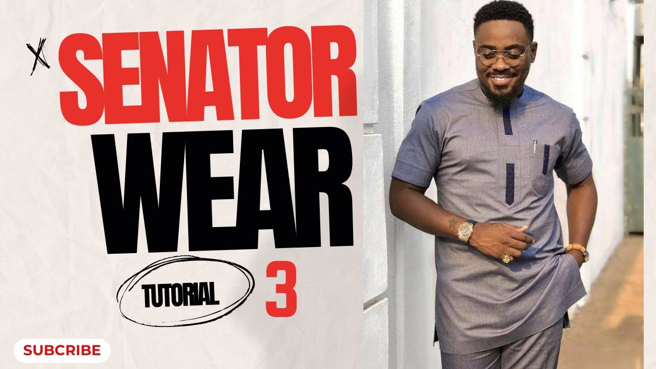 HOW TO SEW A SENATOR WEAR || Senator Wear Cutting and Sewing Tutorial ...