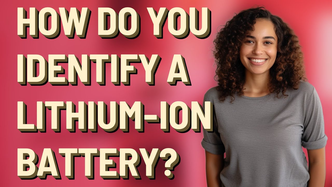 How do you identify a lithium-ion battery? - YouTube