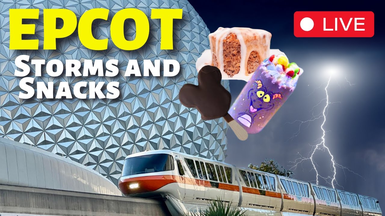 🔴LIVE🔴EPCOT Snack-A-Thon! Eating the Best Snacks at EPCOT | Walt Disney ...