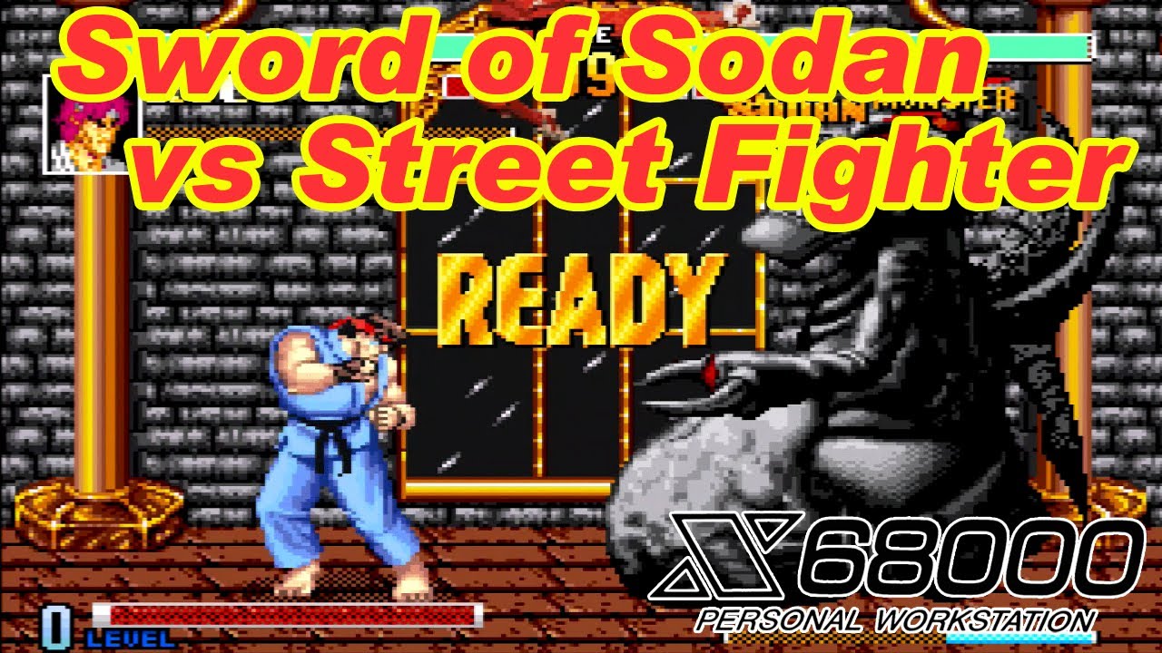 X68000 】 SFXVI #233 Sword of Sodan vs Street Fighter RYU - YouTube