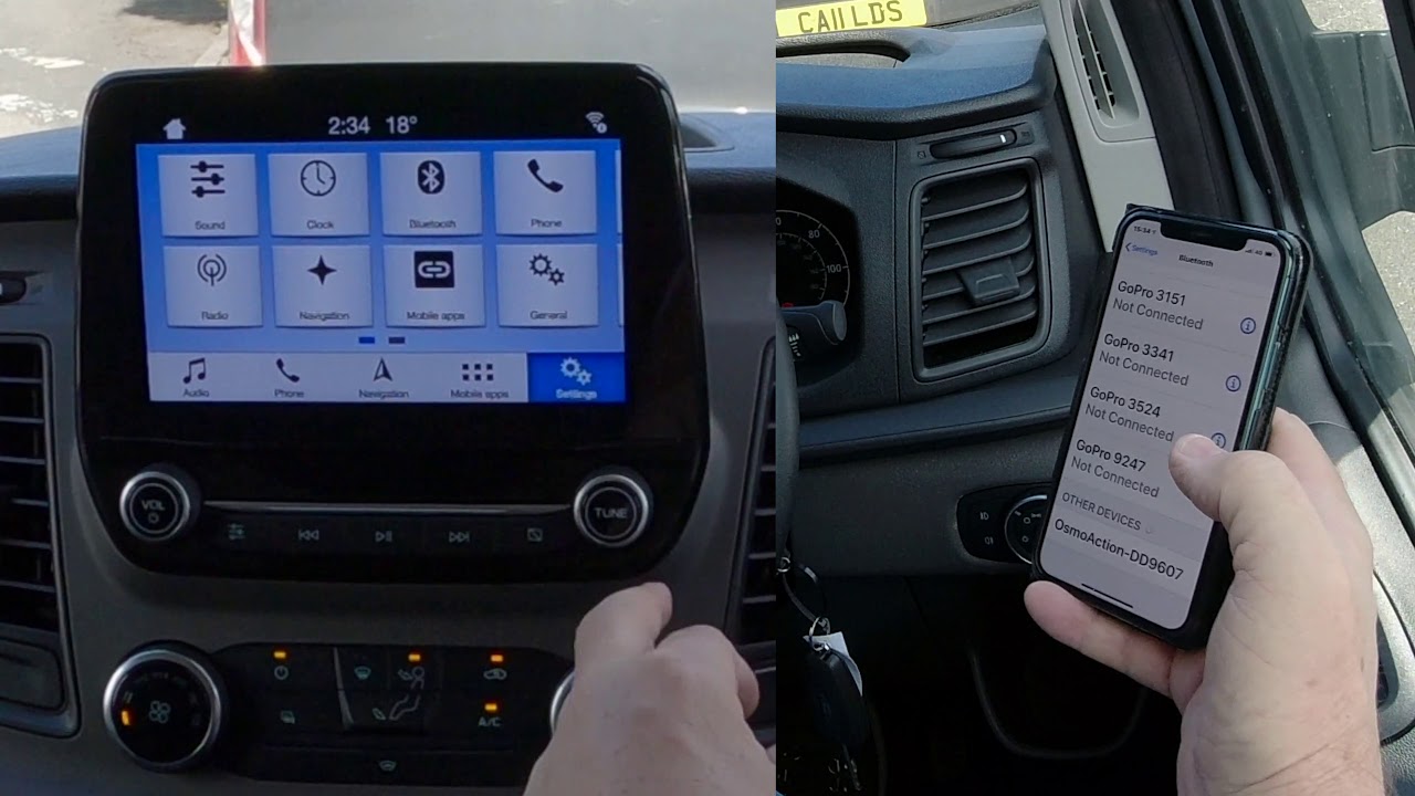 How to pair a mobile to the Sync 3 System in a 2019 Ford Transit - YouTube