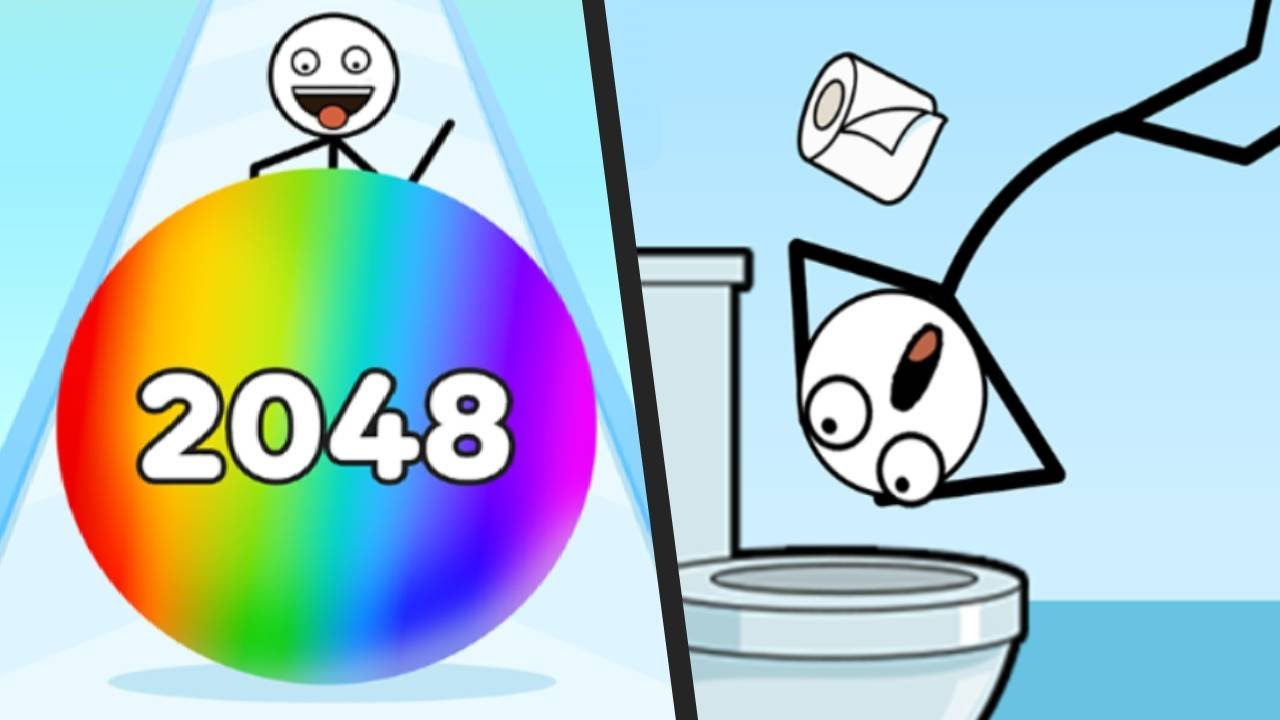 STICKMAN ROLL vs RAGDOLL JUMP - All levels RapidRun Satisfying Mobile Gameplay Android ios Chap1 ...