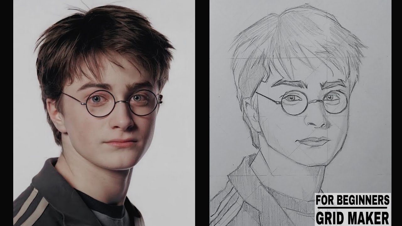 Drawing HARRY POTTER Tutorial #drawingtutorial #howtodraw #drawing ...