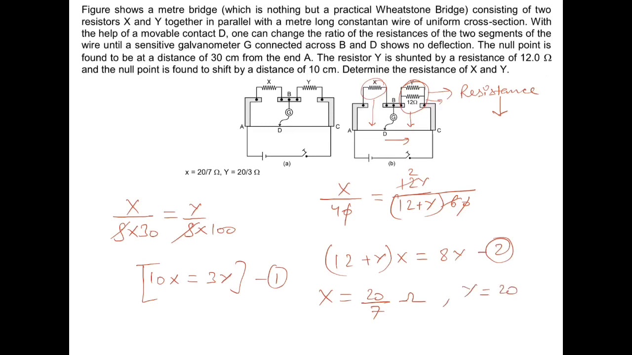 Numerical based on potentiometer and meter bridge - YouTube