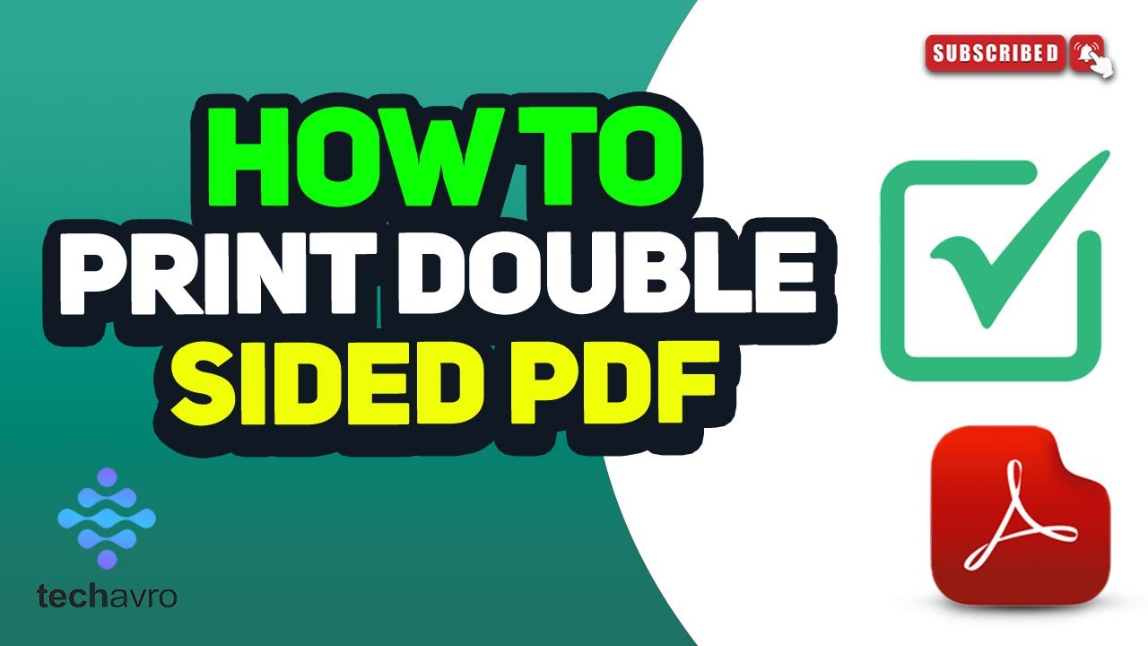 How to print double sided pdf 2025 - YouTube