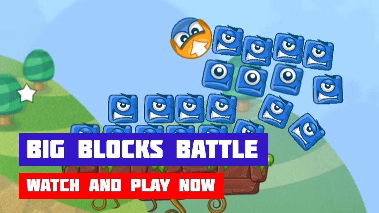 Play big blocks battle game for kids - YouTube