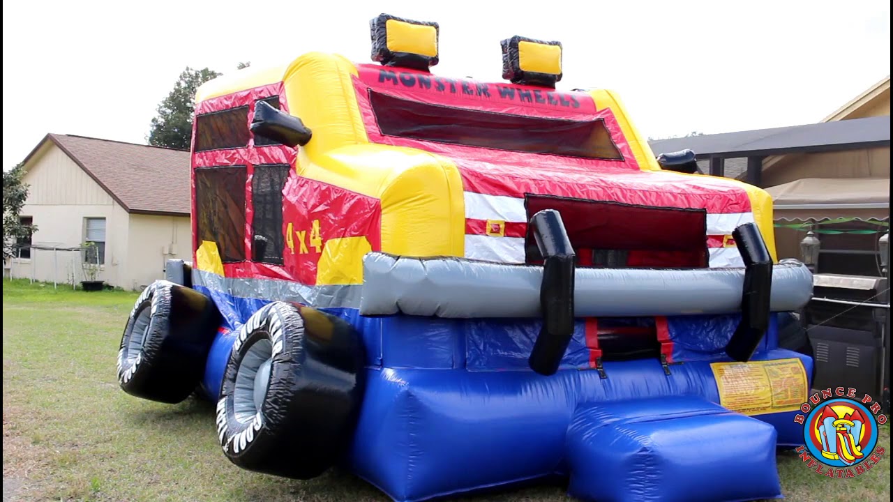 Bounce Pro Inflatables Monster Truck Bounce House Rental Tulsa - YouTube