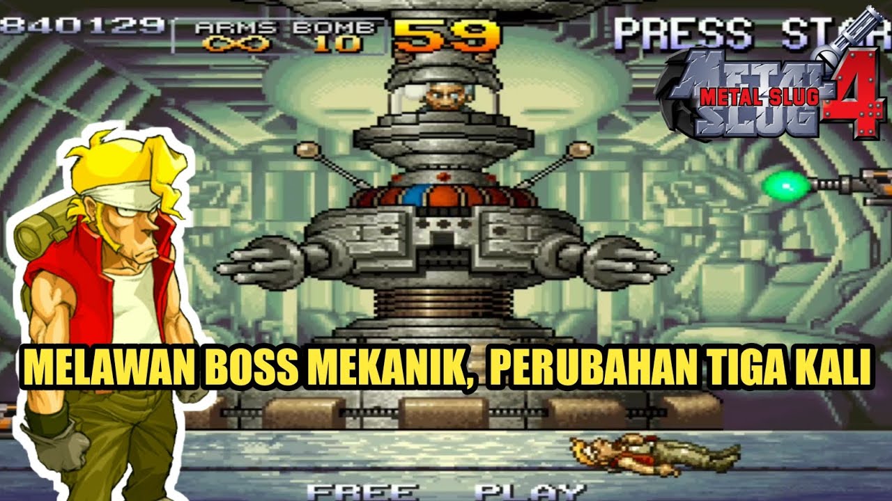 AKHIRNYA METAL SLUG 4 TAMAT, KITA MELAWAN BOSS MEKANIK PROFESOR AHLI ...