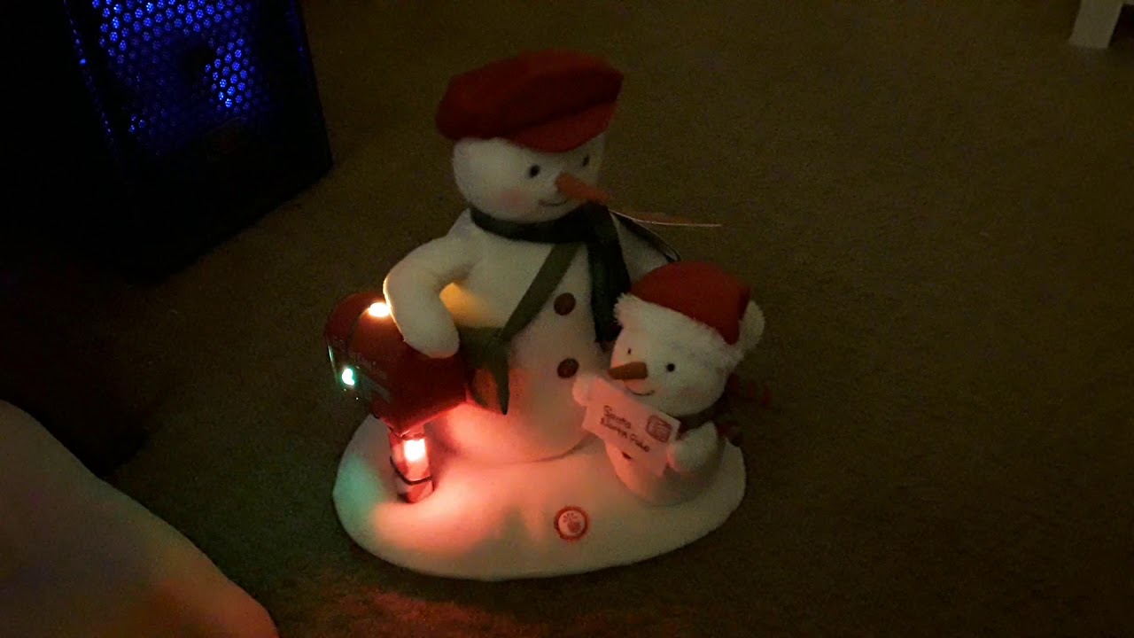 Hallmark 2018 Special Delivery Singing Snowman Plush - YouTube