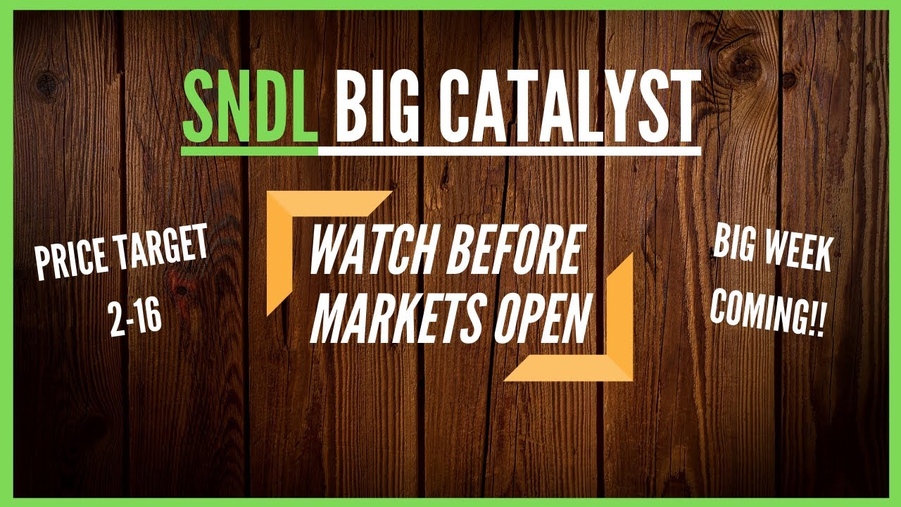 SNDL BIG CATALYST | Price Target 2-16 - YouTube
