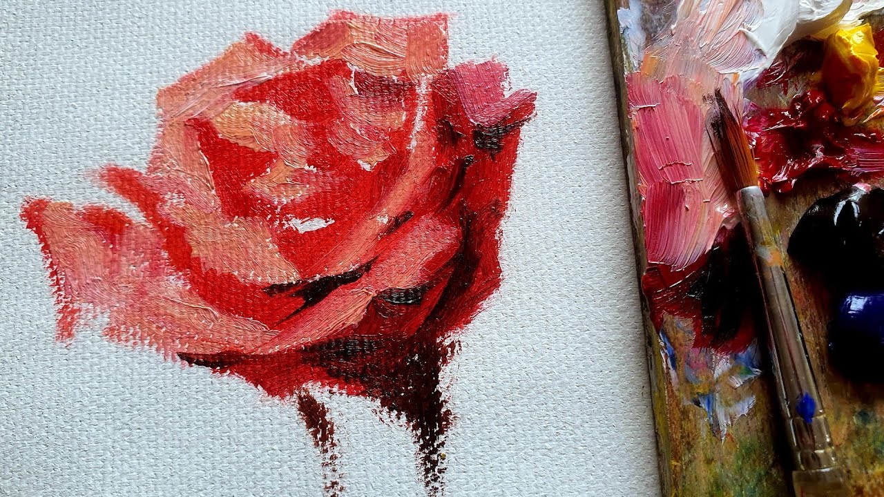 Simple Way To Paint A Pink Rose 1 Detailed Guide Daily Oil Painting simple-way-to-paint-a-pink-rose-1-detailed-guide-daily-oil-painting