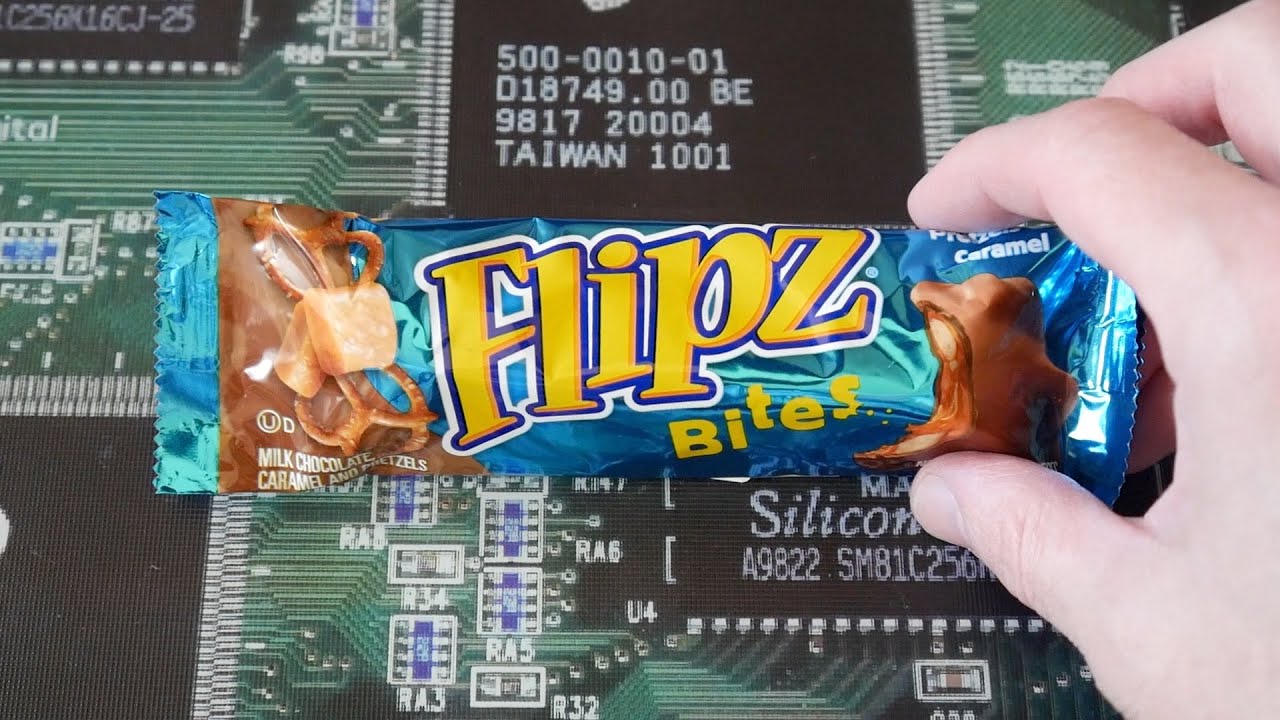 Flipz Bites aus Amerika 🇺🇸 Brezelstücke in Karamell & Milchschokolade ...