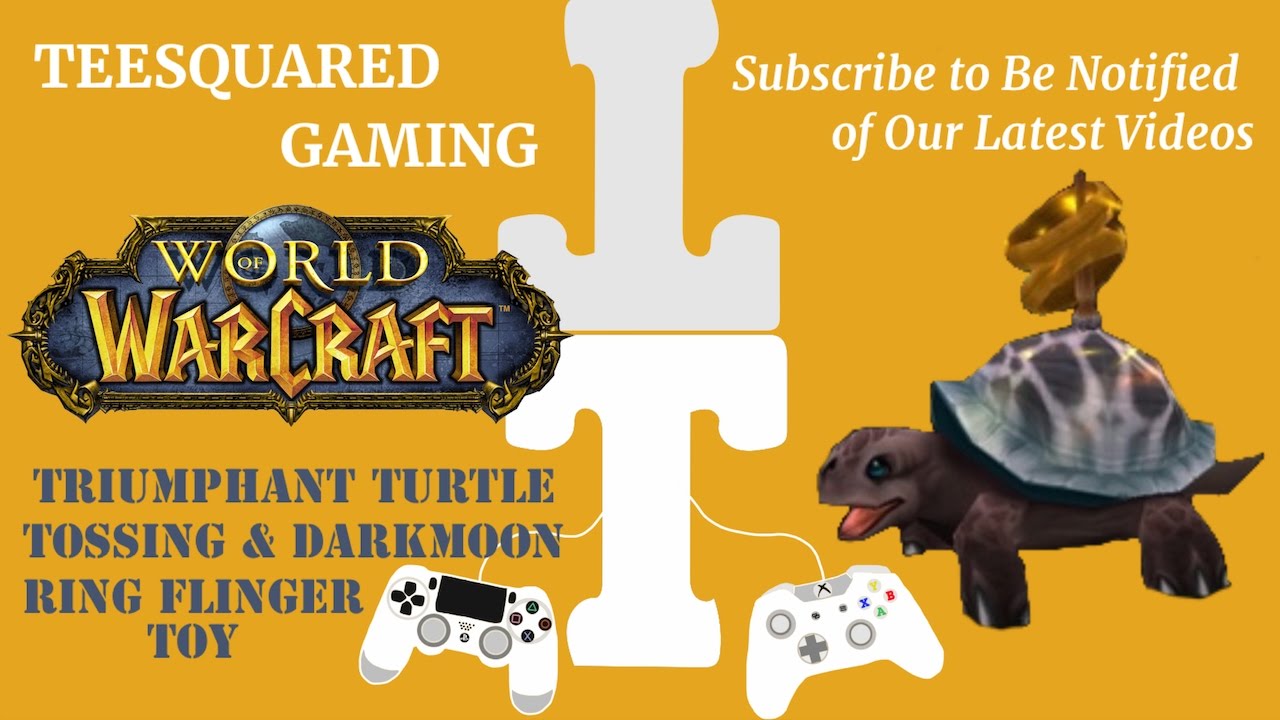 Triumphant Turtle Tossing Achievement & Darkmoon Ring Flinger Toy - YouTube