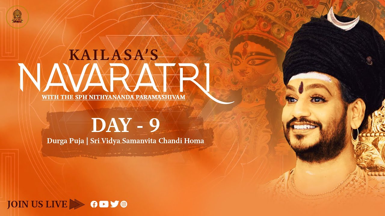 Navaratri Celebrations | Day 9 | Chandi Homa | Puja to Devi Durga, Sri ...