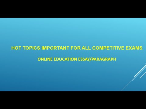 Online Education Essay & Paragraph - YouTube