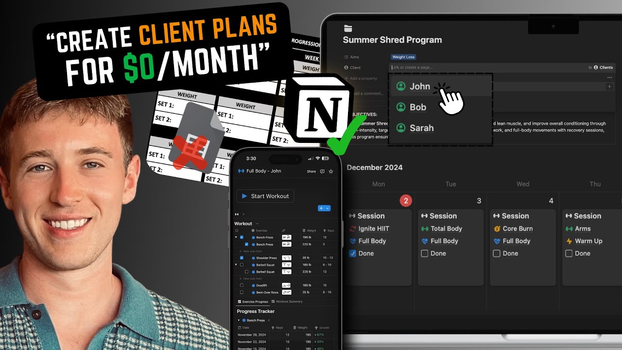 How to Create, Share & Track Training Plans with Clients Using Notion ...