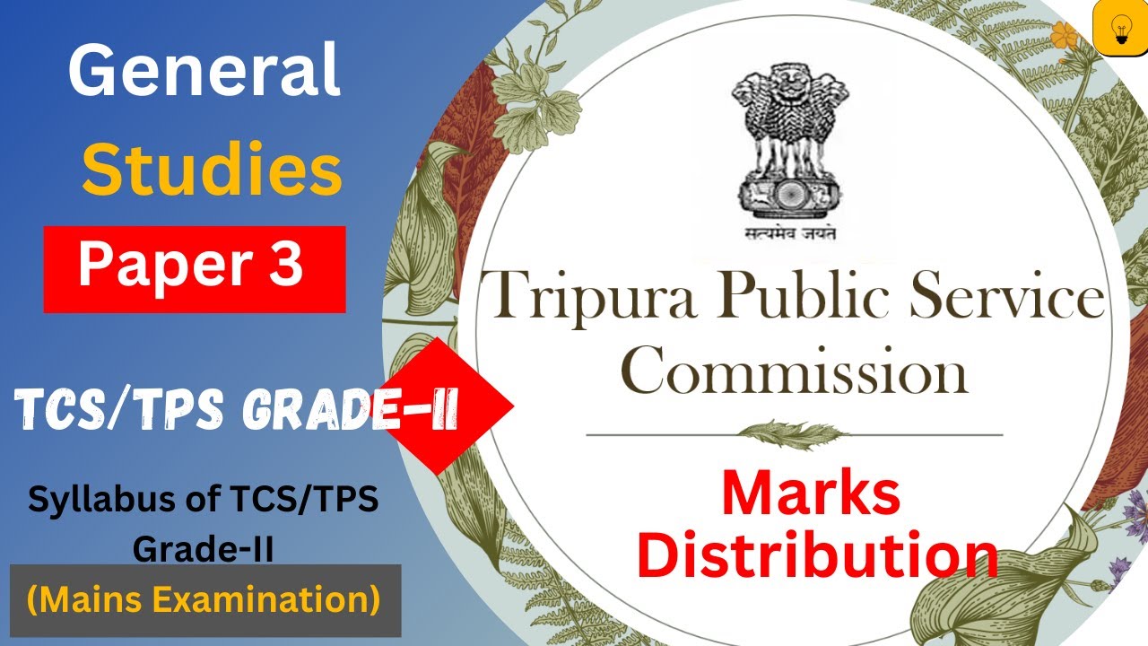 General Studies Paper 3 || Syllabus of TCS/TPS Grade -ll (Mains ...