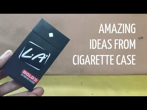 Amazing ideas from cigarette case | ide kreatif Dari kotak rokok bekas ...
