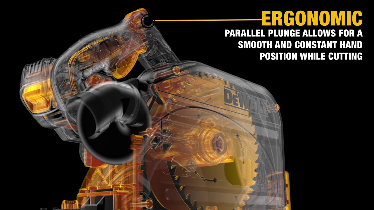 DEWALT ® DCS520 54V XR FLEXVOLT PLUNGE SAW - YouTube