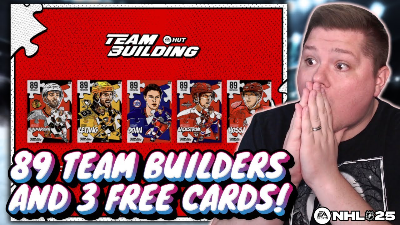 89 OVR TEAM BUILDERS AND 3 FREE CARDS | NHL 25 Weekly Modes Update ...
