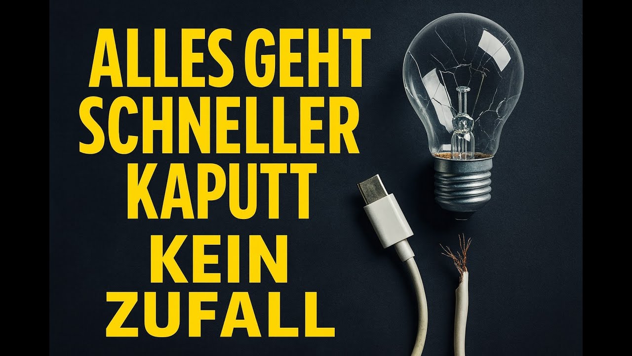 Alles geht schneller kaputt und das ist kein Zufa - YouTube