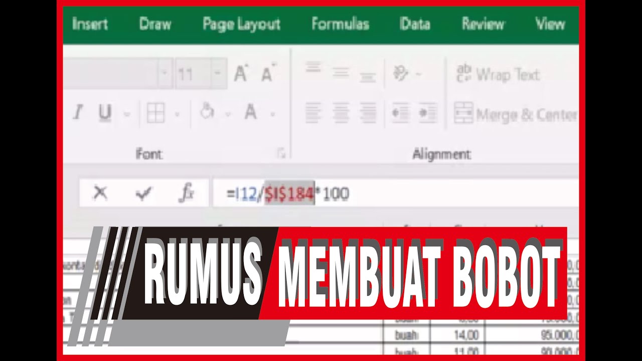 RUMUS MENGHITUNG BOBOT PEKERJAAN - YouTube