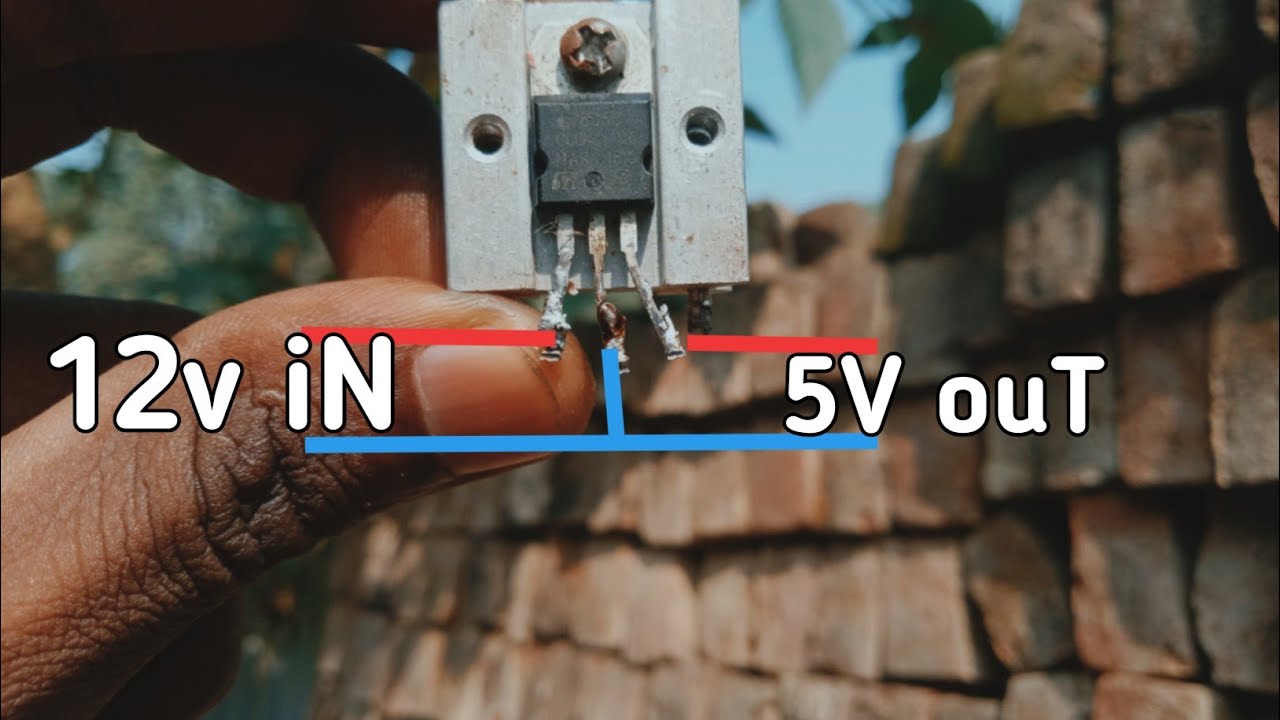 ১২ ভোল্ট হতে ৫ ভোল্টে কনভার্ট করুন খুব সহজেই / how to convert 12 volt ...