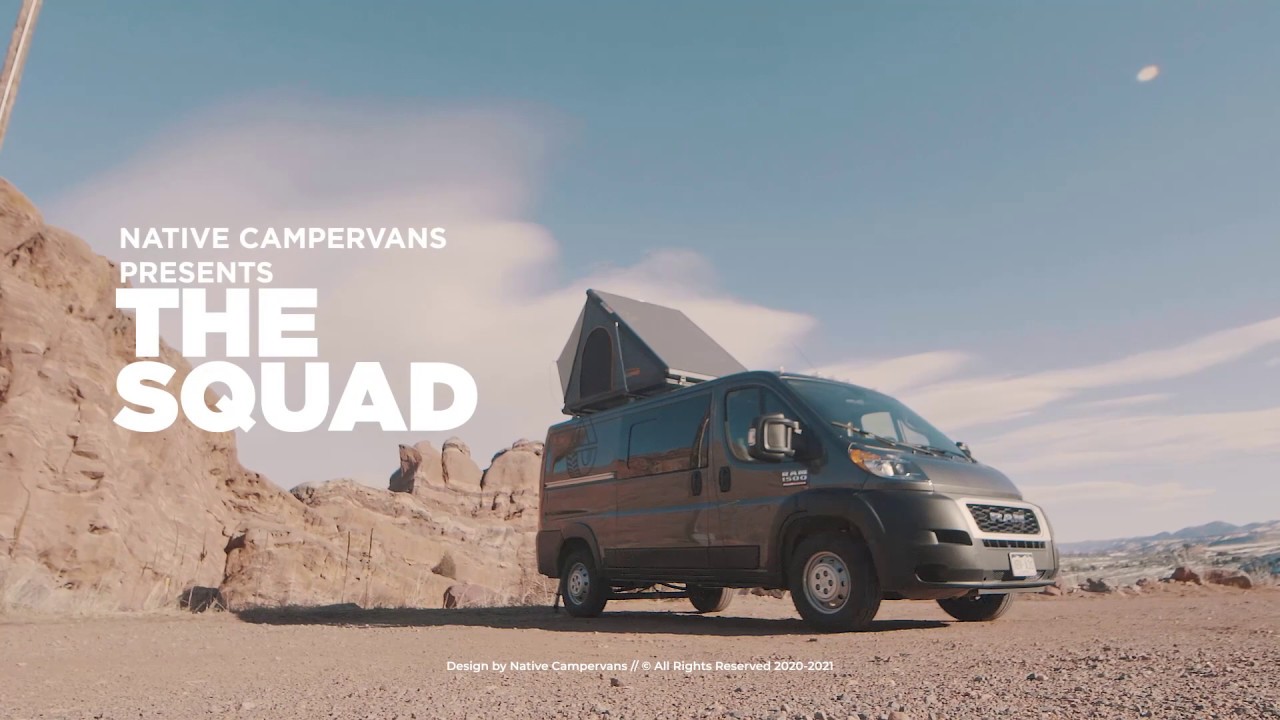 Tour of the Squad Campervan Rental by Native Campervans | Vanlife - YouTube