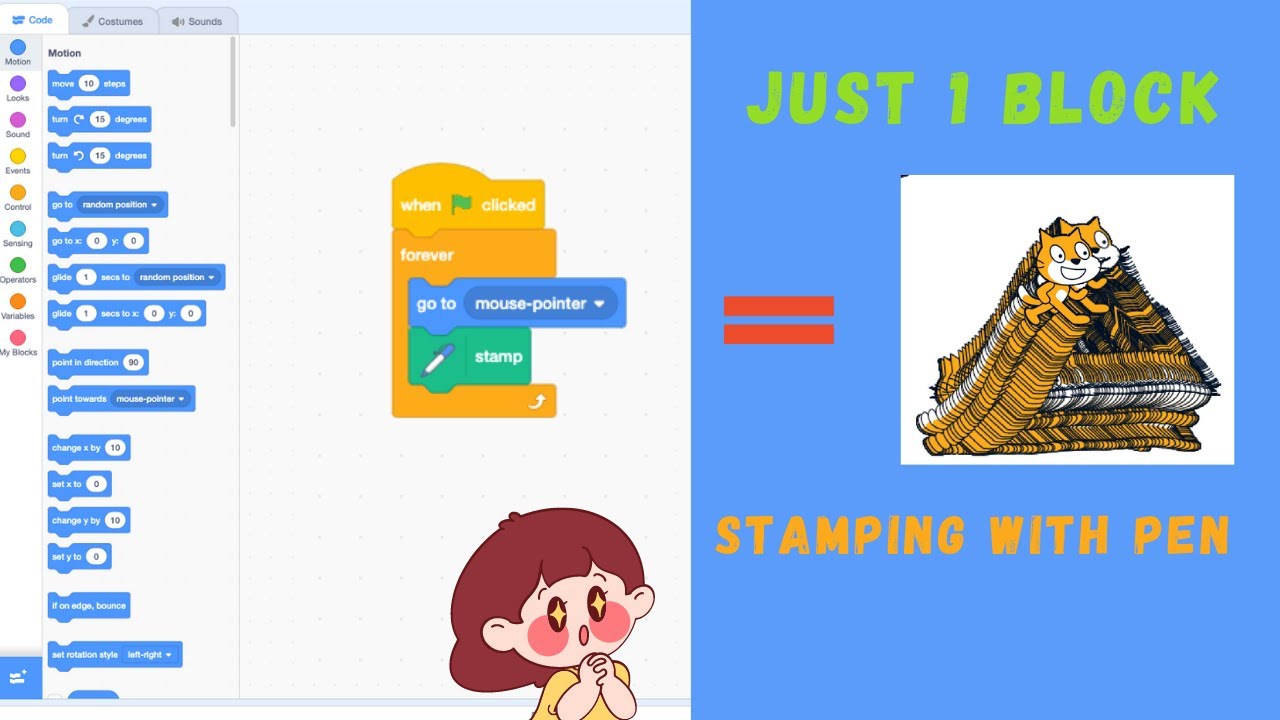 Stamping With Pen || Scratch 3.0 Tutorial || CB || - YouTube