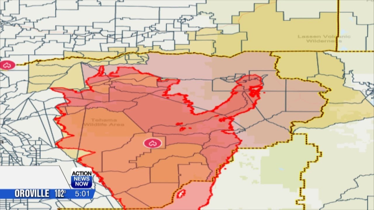Park Fire: operation & evacuation maps - YouTube