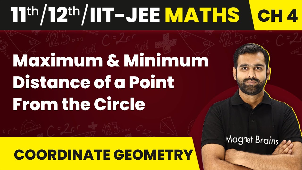 Maximum & Minimum Distance of a Point From the Circle | Maths | Class ...